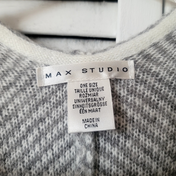 Max Studio | Jackets & Coats | Max Studio Herringbone Cape Os One Size ...